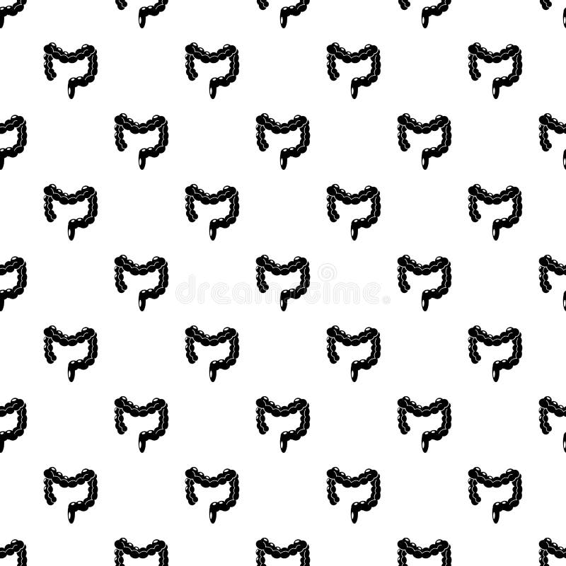 Human Large Intestine Pattern Vector Seamless Stock Vector ...