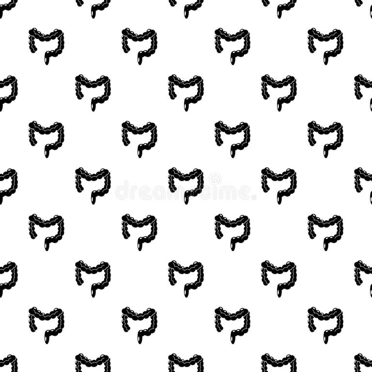 Human Large Intestine Pattern Vector Seamless Stock Vector ...