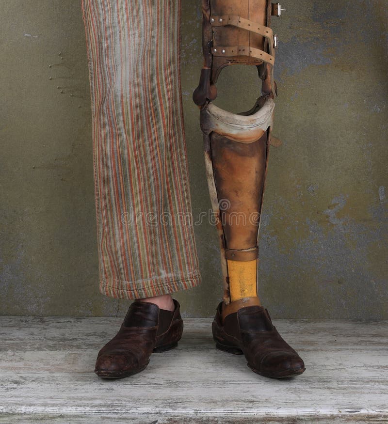 Human leg with prosthesis stock photo. Image of artificial - 335122410