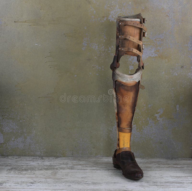 Human leg with prosthesis stock photo. Image of people - 335122770