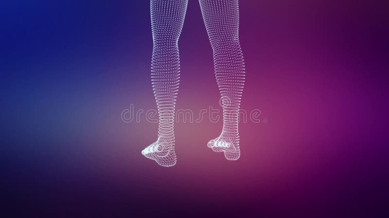 Human legs 3D graphics stock footage. Video of medical - 143901536