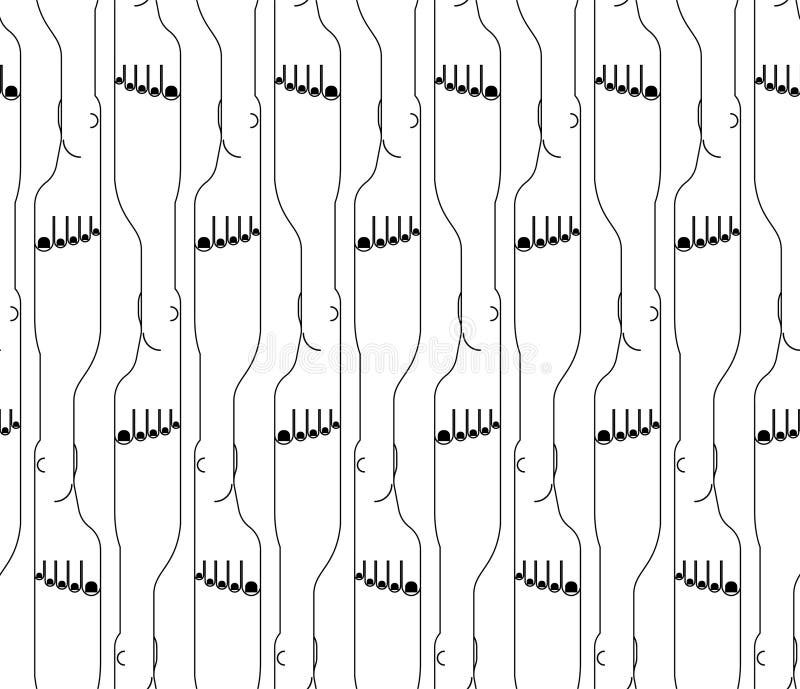 Human Legs Top View Pattern Seamless. Legs Background Stock Vector ...