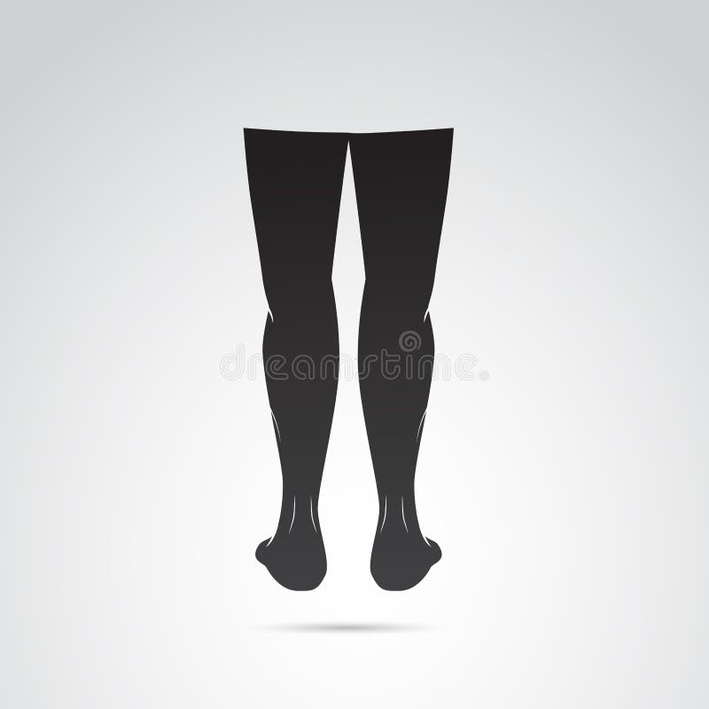 Human Legs Vector Icon Set on White Background. Stock Vector ...
