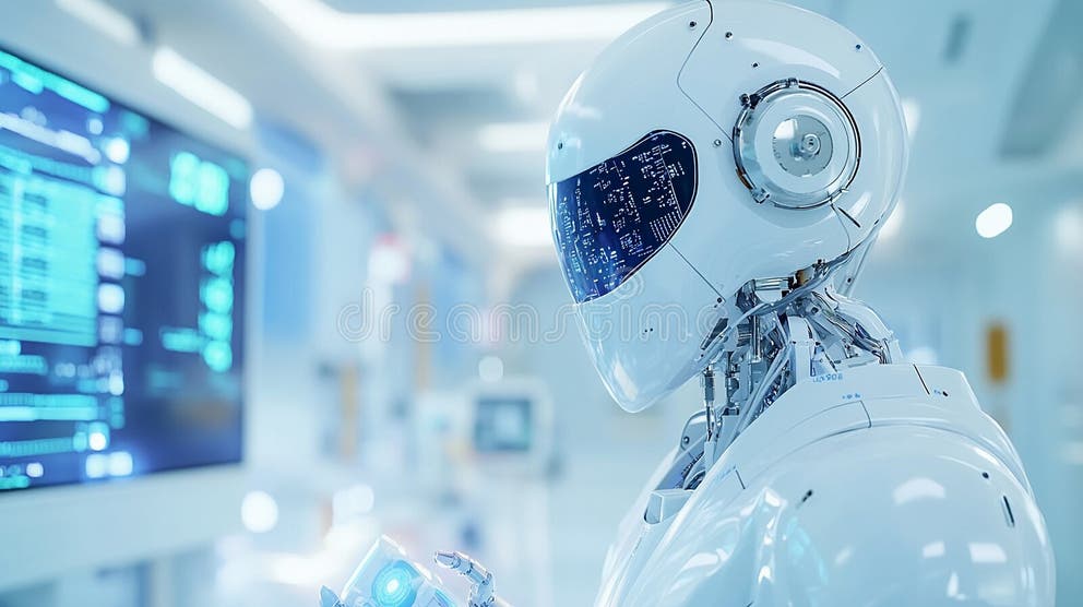 Human-like Robot Interacts with Advanced Interface in Futuristic Laboratory Equipped with ...