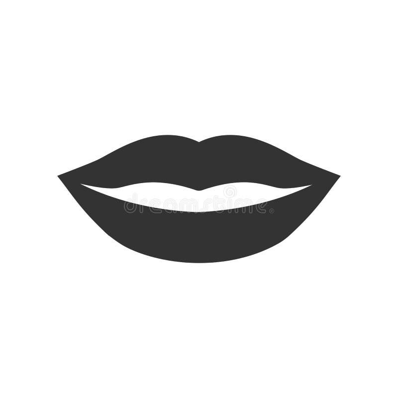 Human Lips, Senses, Tongue Icon. Vector Illustration. Stock ...