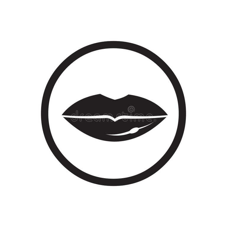 Human Lips. Vector Illustration Decorative Design Stock Vector ...