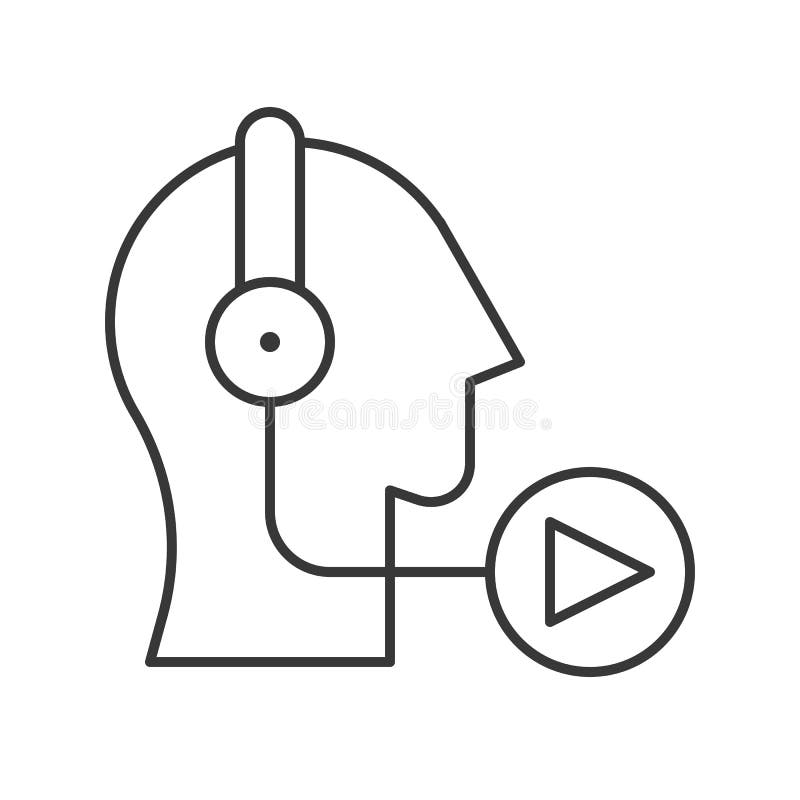 Human ear listening sounds stock vector. Illustration of white - 153469423