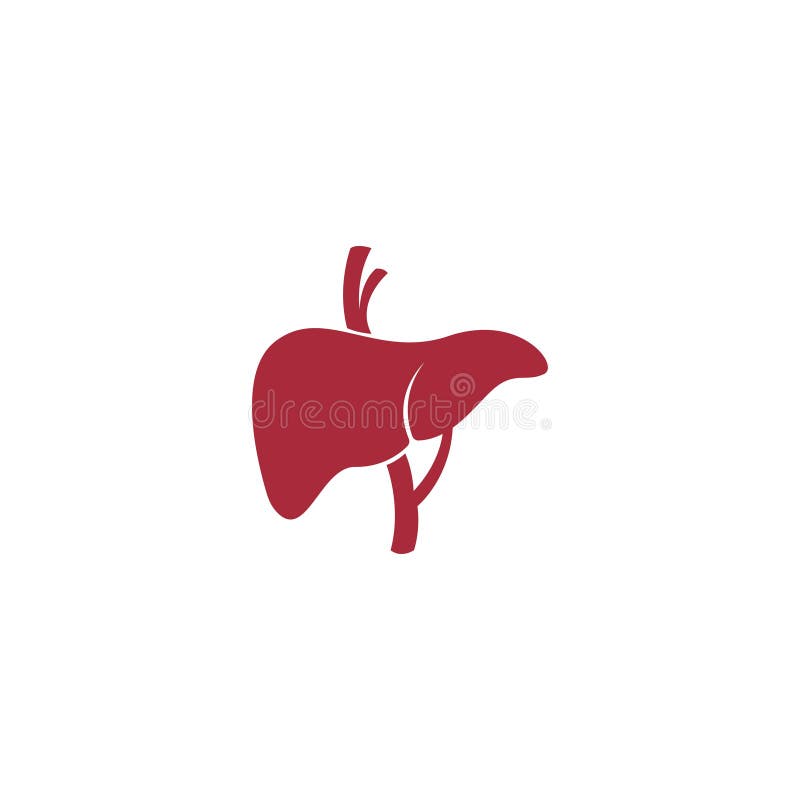 Human Liver Icon Logo Design Template Stock Vector - Illustration of ...