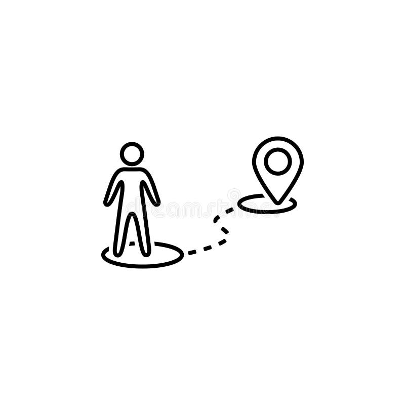 Human, Location Icon. Element of Web Navigation Icon for Mobile Concept ...