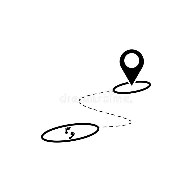 Human Location Icon. Vector Illustration. EPS 10 Stock Vector ...