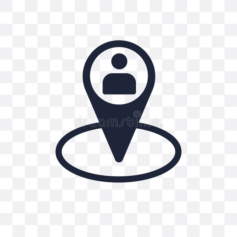 Human Location Transparent Icon. Human Location Symbol Design Fr Stock ...