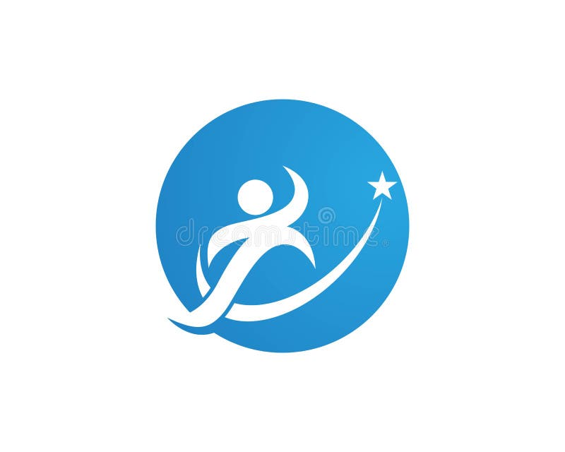 Human logo vector template stock vector. Illustration of vector - 124148790