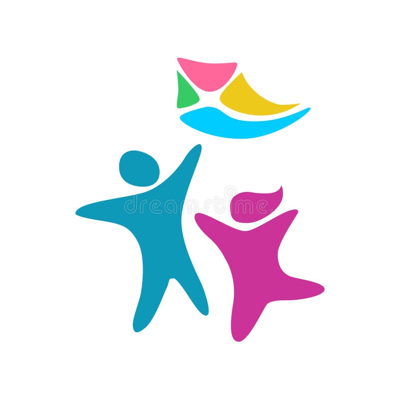 Human Logo on a White Background. Vector Illustration Stock ...