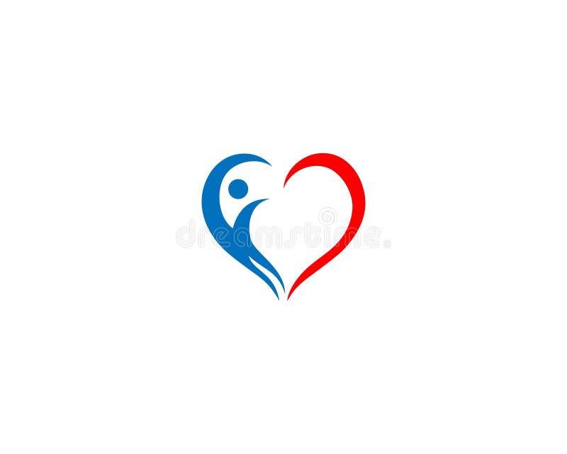 Human Love Logo Design stock vector. Illustration of line - 270280580