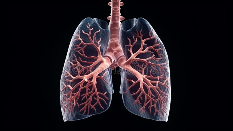 Human lung inner system stock illustration. Illustration of healthy ...