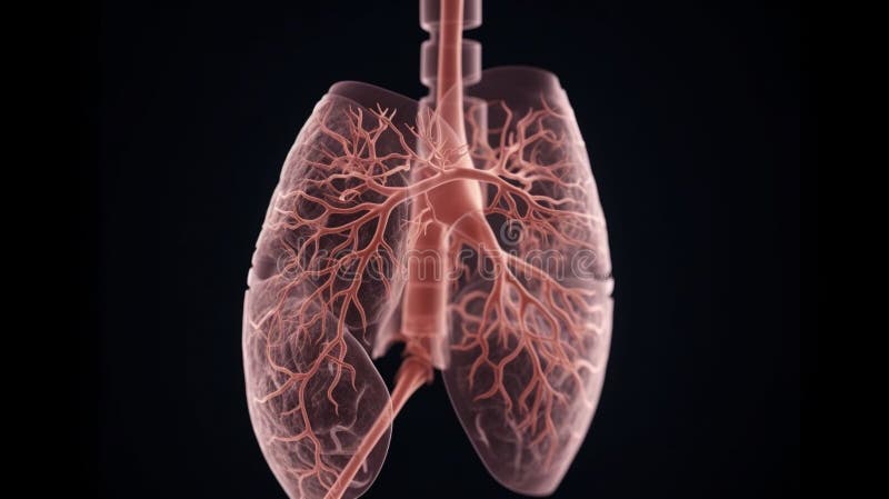 Human lung inner system stock illustration. Illustration of healthy ...