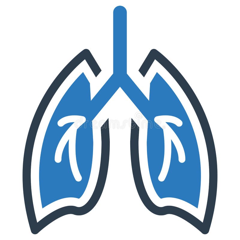 Beautifully Designed Human Lungs Icon Stock Vector - Illustration of ...