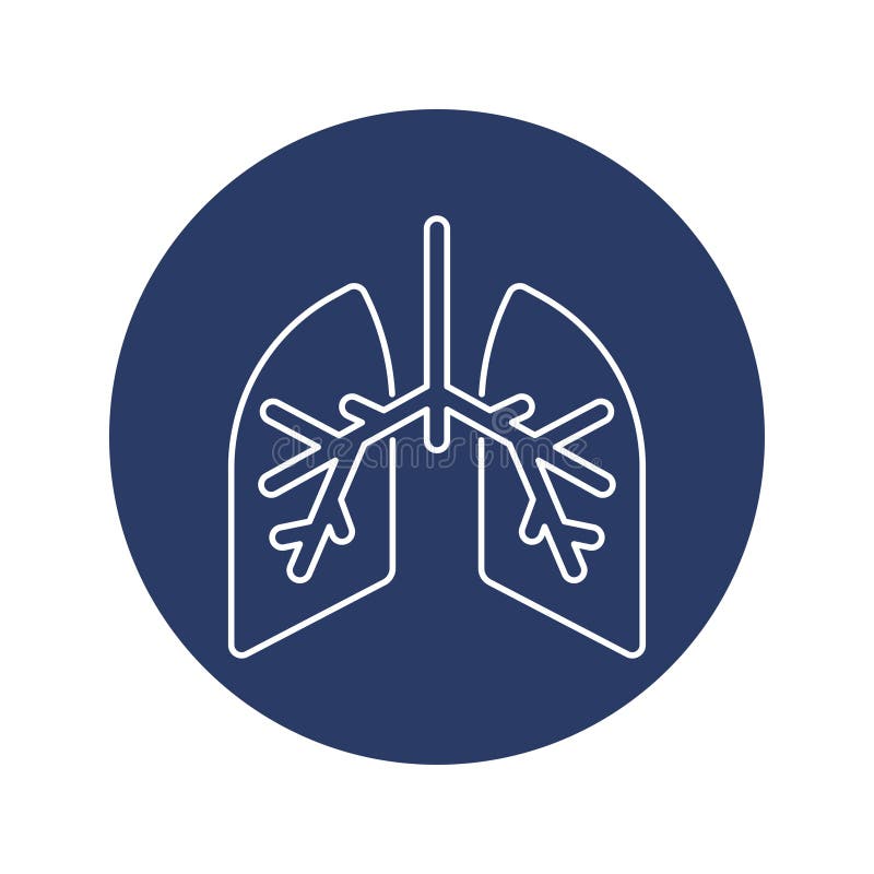 Lung, Human Body Parts, Anatomical Lung Icon Stock Vector ...