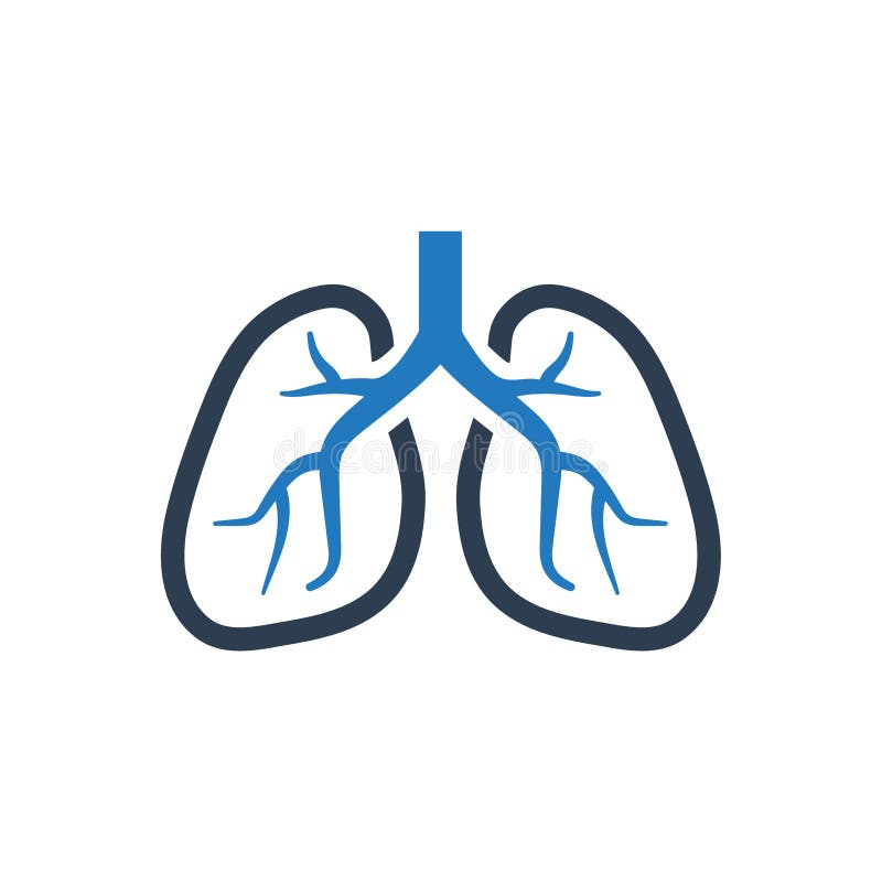 Human Lungs Icon Stock Vector Illustration Of Breath 93572065
