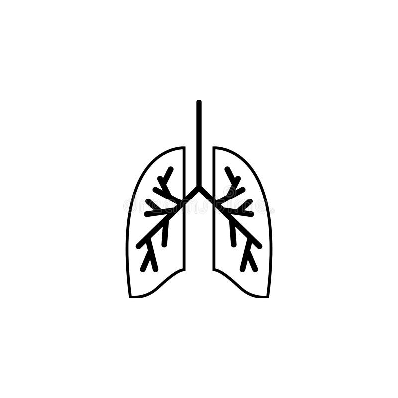 Human Lungs Icon. Medecine Element for Mobile Concept and Web Apps ...