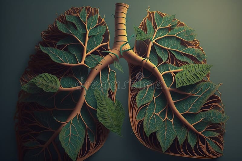 Lungs are Made from Tree Leaves, Concept of Respiratory System and Lung ...