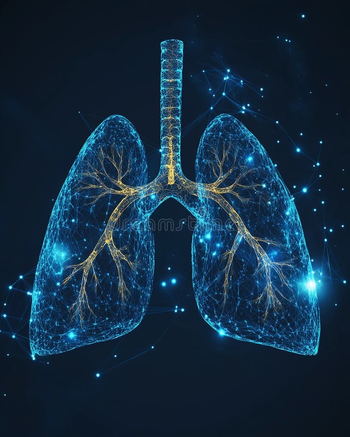 Human Lungs in a Visually Striking Way. this Vital Organ Stock Image ...