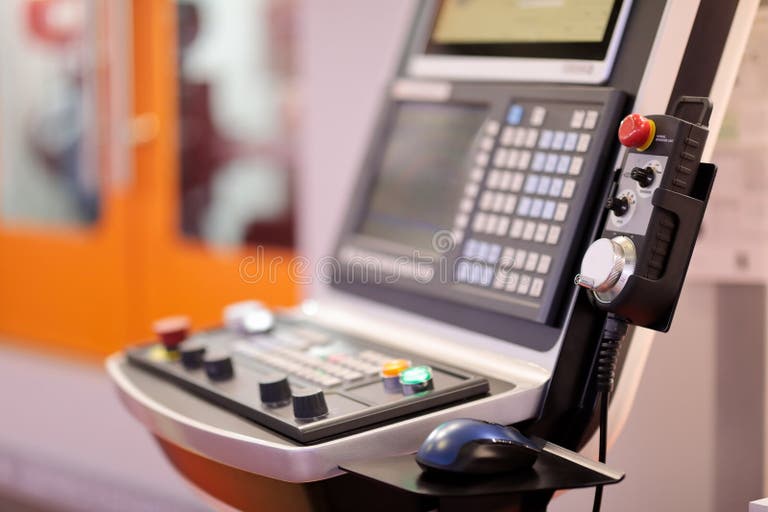 Human Machine Interface or HMI for a CNC Machine Stock Image - Image of ...
