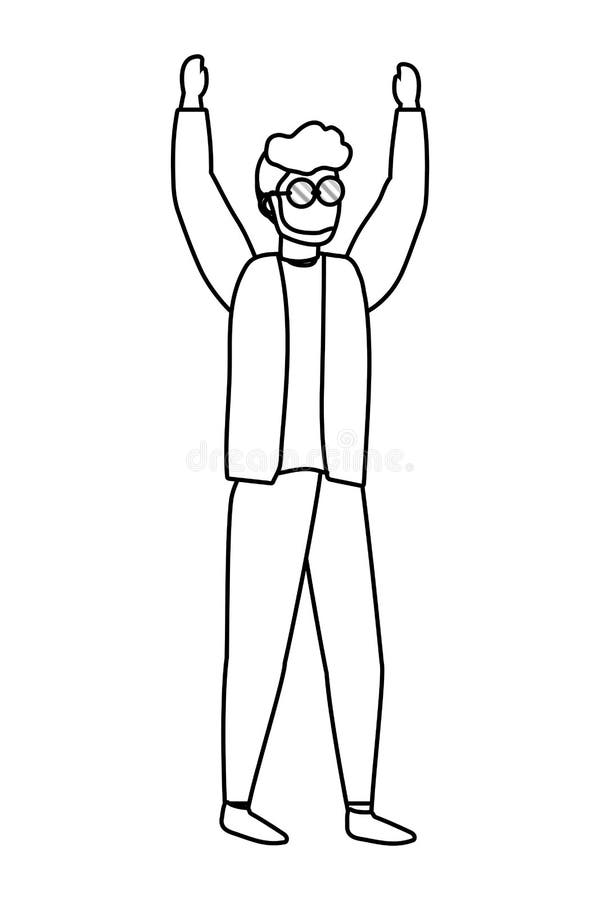 Human man cartoon stock vector. Illustration of friendly - 145126013