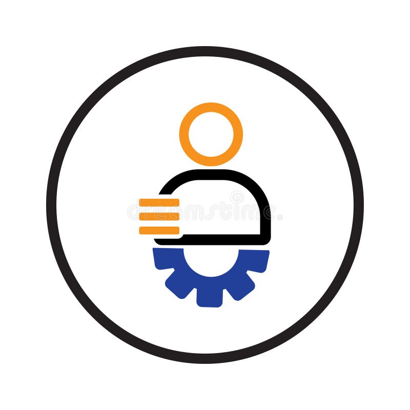 Human management icon stock vector. Illustration of work - 262293801