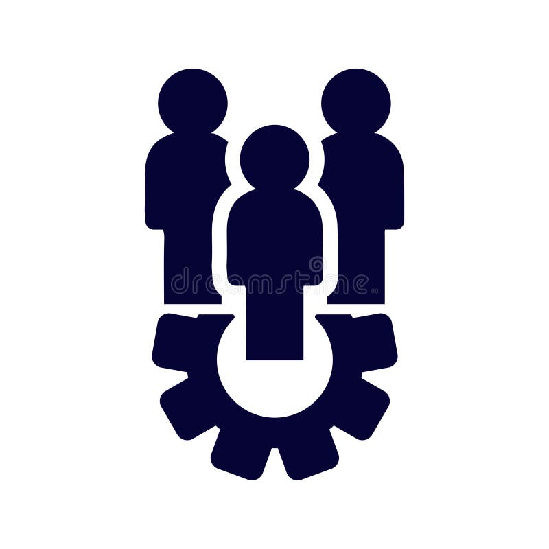 Human Management Icon Vector Stock Vector - Illustration of people ...