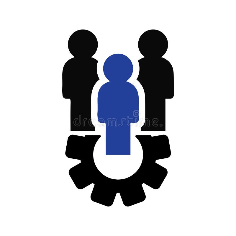 Human Management Icon Vector Stock Vector - Illustration of teamwork ...