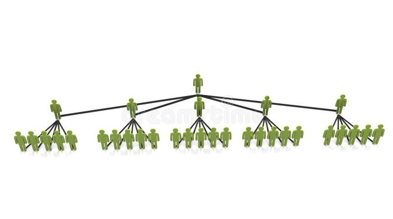 Human matrix MLM chain stock illustration. Illustration of issues ...