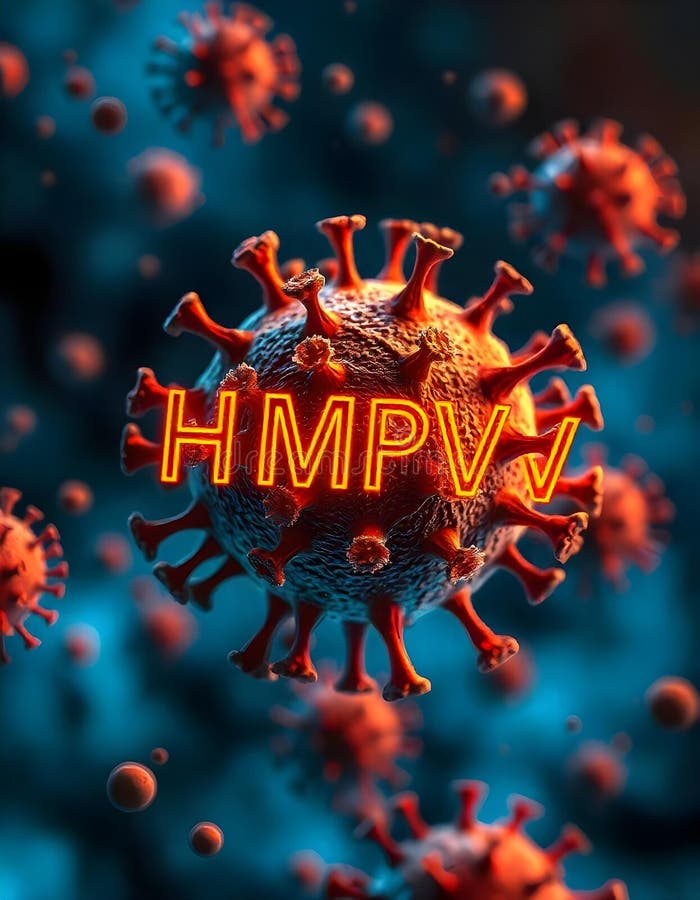 Human Metapneumovirus, HMPV Generative Ai Stock Illustration ...