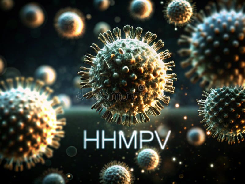 Human Metapneumovirus, HMPV Generative Ai Stock Illustration ...