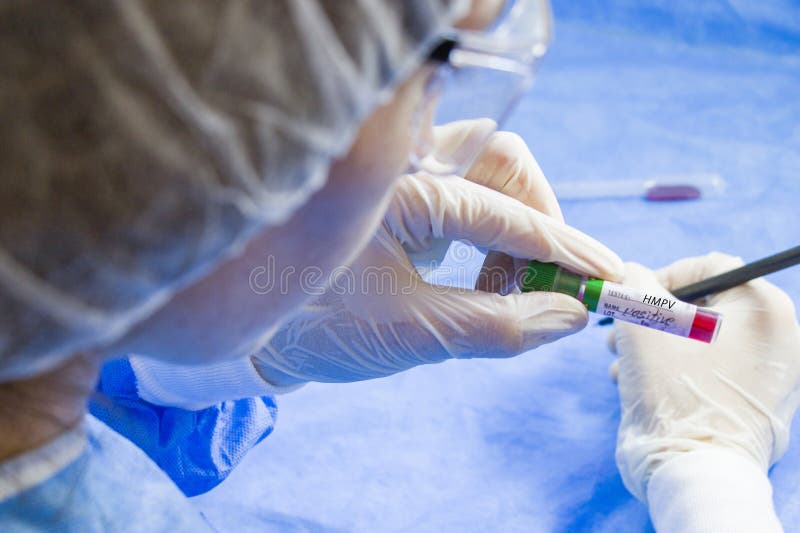 Human Metapneumovirus, HMPV Virus Stock Image - Image of analyzing ...