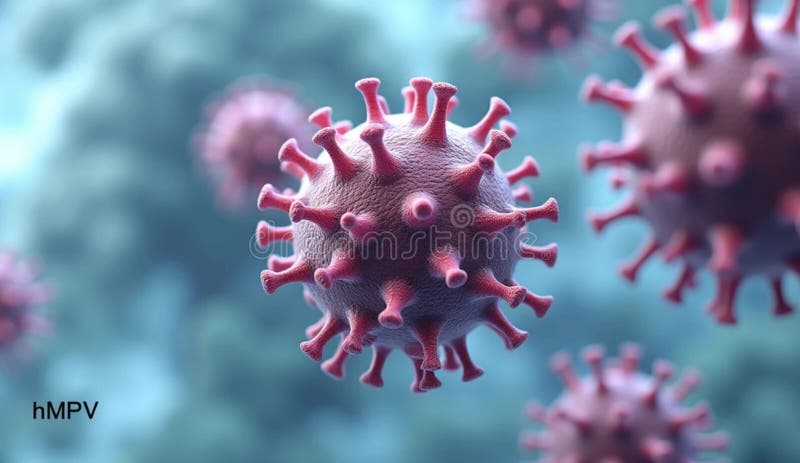 Human Metapneumovirus Under the Microscope Stock Illustration ...