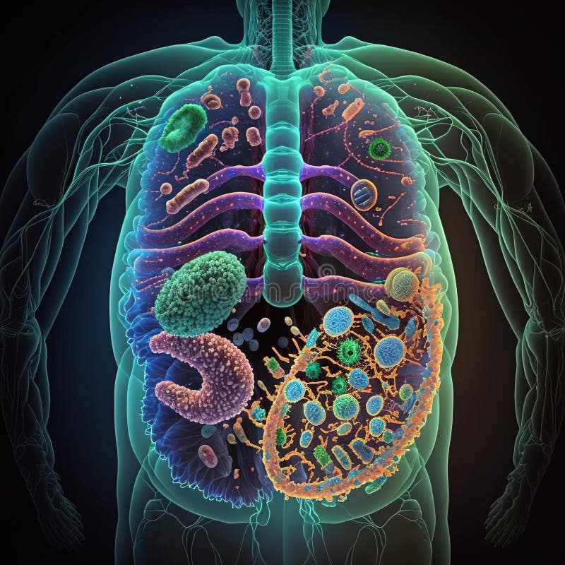 Human Microbiome Map stock illustration. Illustration of future - 271747269