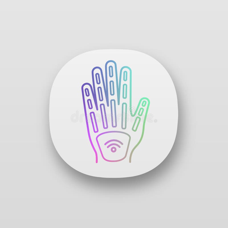 Human Microchip Implant in Hand App Icon Stock Vector - Illustration of ...