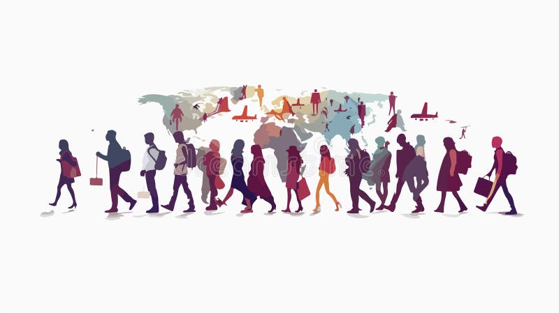 Human Migration Abstract Concept Vector Illustration Stock Vector ...