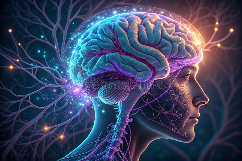 Human Mind Connection stock illustration. Illustration of invertebrate ...