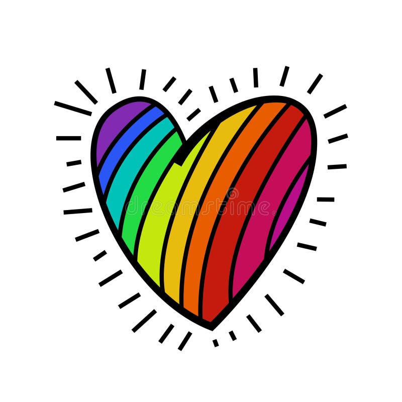 Human Mind and Experience Diversity Concept. Heart Shape. Stock Vector ...