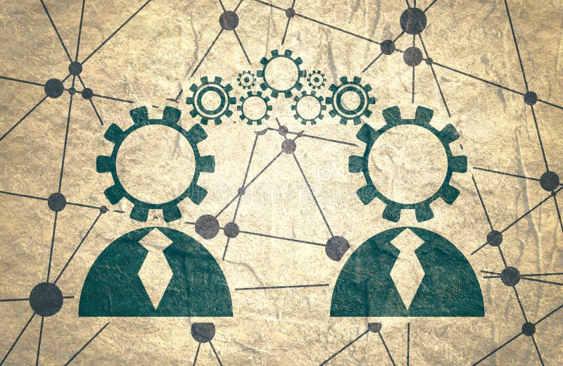 Human Model Connection. 3D Outline Silhouettes Stock Photo - Image of ...