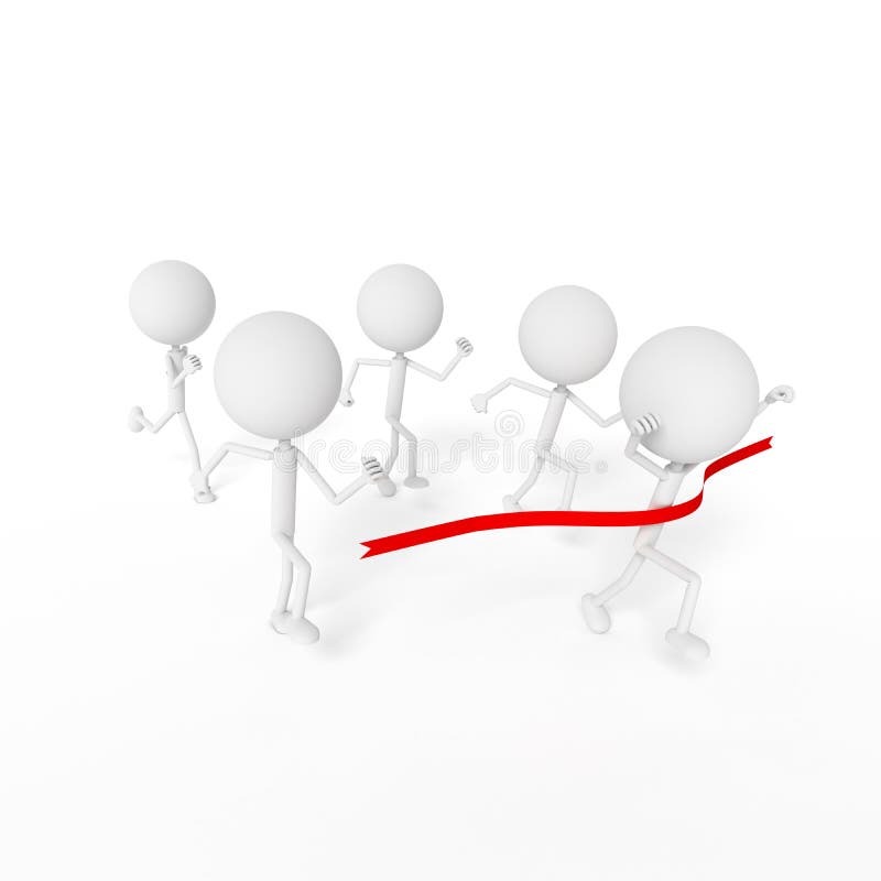 3d Man Finish Line Stock Illustrations – 310 3d Man Finish Line Stock ...