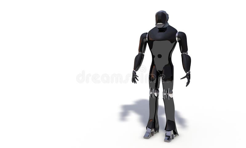 Human Model on the White, 3d Render Stock Illustration - Illustration ...