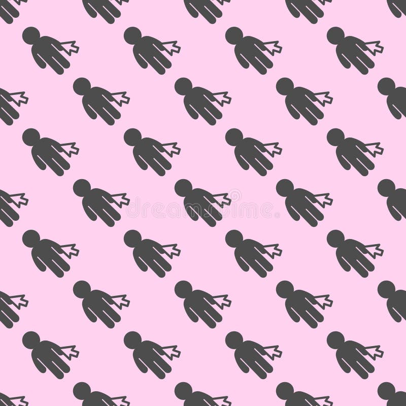 Human and Mouse Cursor Solid Seamless Pattern, Remote Work Theme ...