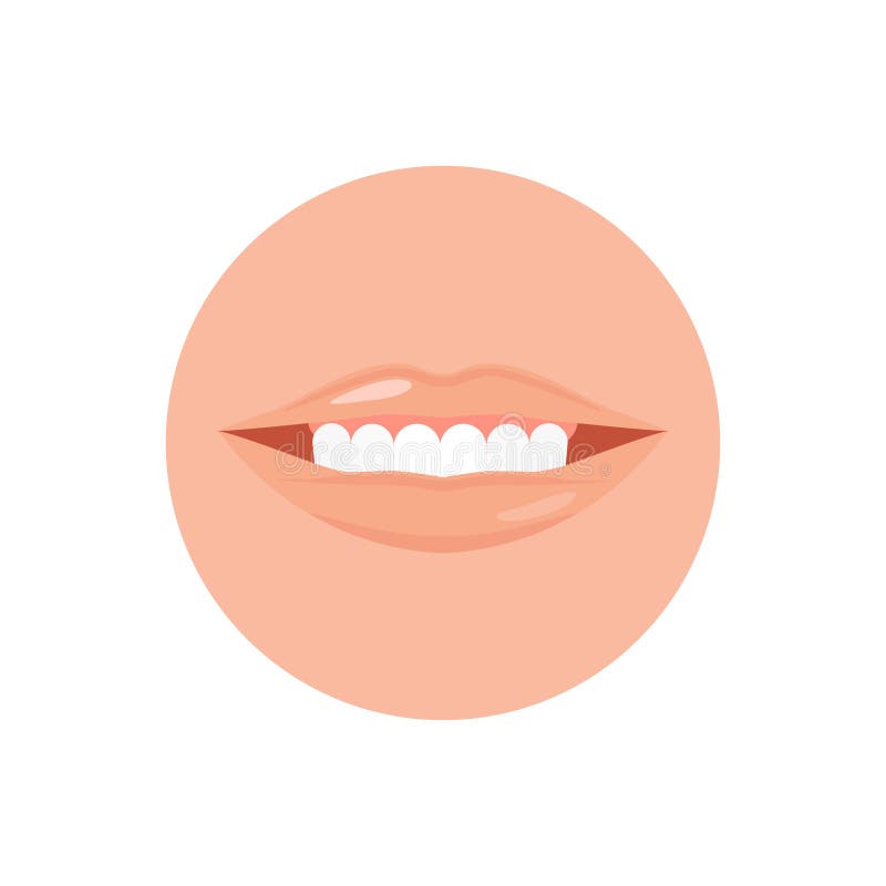 Human Mouth with Tooth and Vector Illustration Stock Vector ...