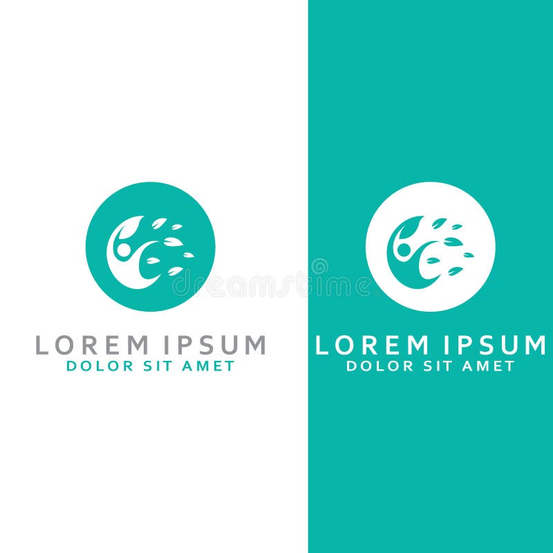 Human Nature Leaf Logo. Leaf and Human Combination Logo with Template ...