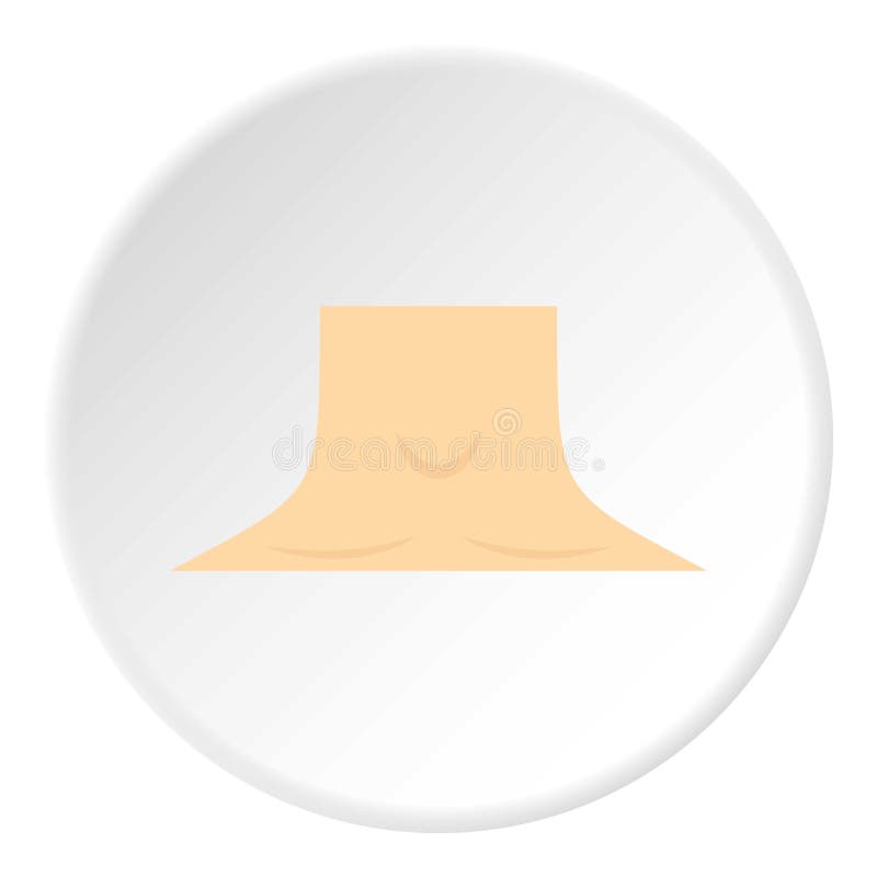 Human Neck Outline Vector Icon. Thin Line Black Human Neck Icon, Flat ...