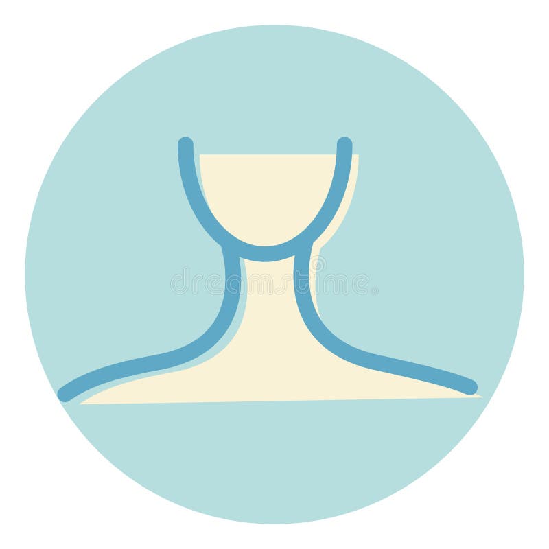 Human neck, icon stock vector. Illustration of contour - 260372960