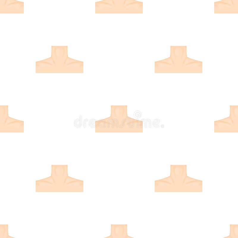 Human Neck Pattern Seamless Vector Stock Illustration - Illustration of ...